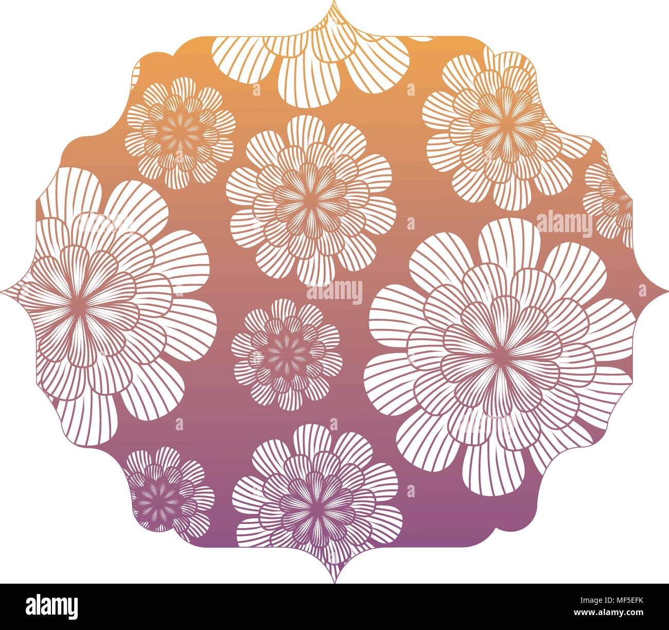 arabic frame with floral design over white background, colorful design ...