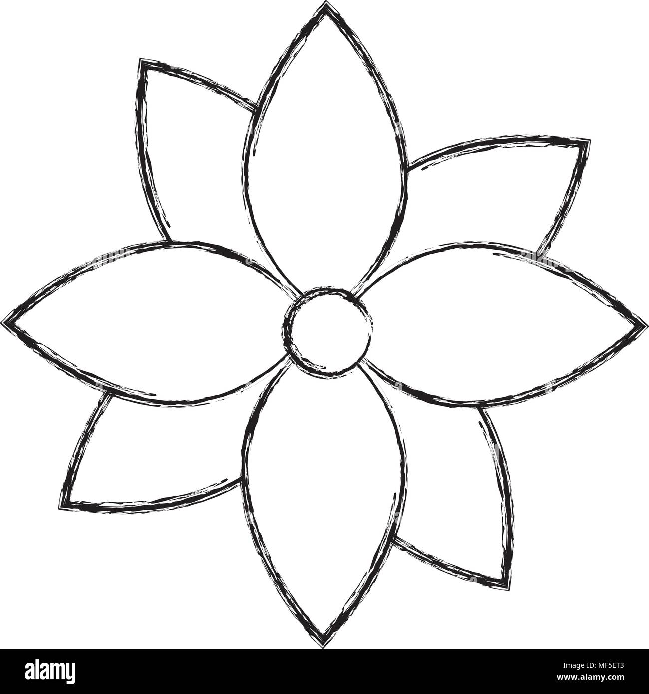 grunge nature flower with nice patals design Stock Vector Image & Art ...