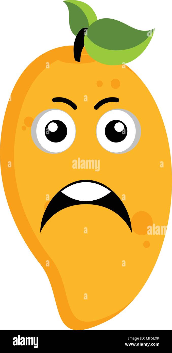 Angry peach emoticon Stock Vector Image & Art - Alamy