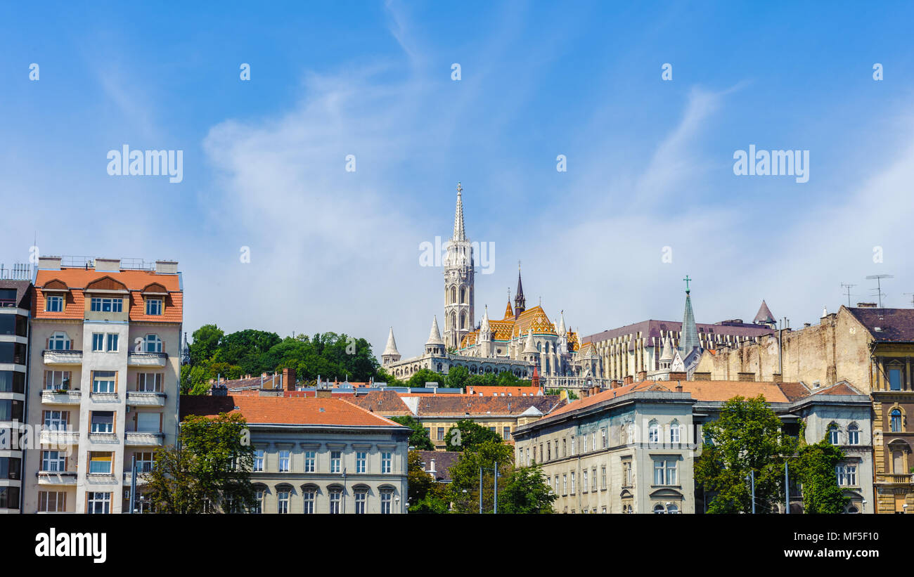 Architecture of the Buda Side, Budapest Stock Photo - Alamy