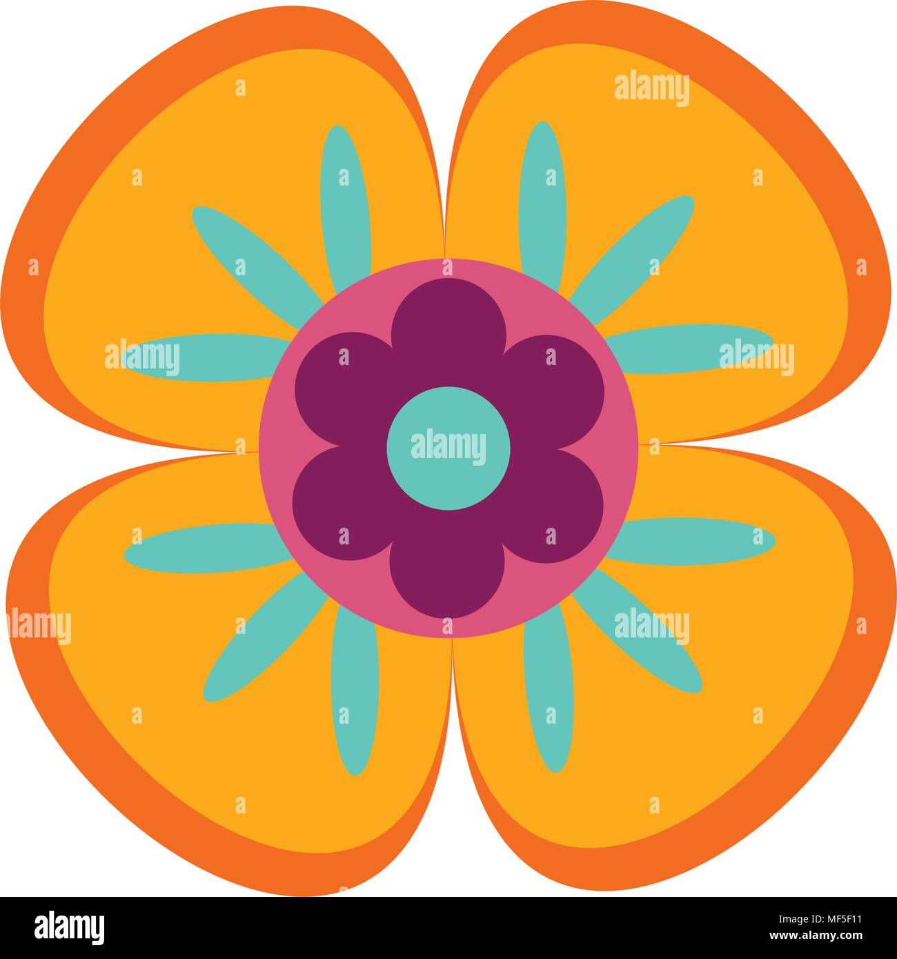Cute flower icon Stock Vector Image & Art - Alamy