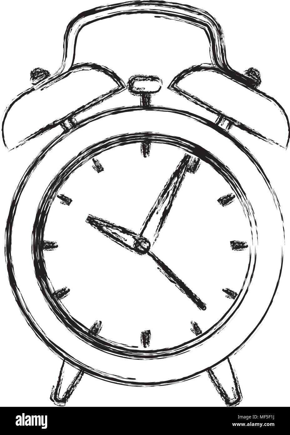 grunge circle clock alarm object design Stock Vector Image & Art - Alamy