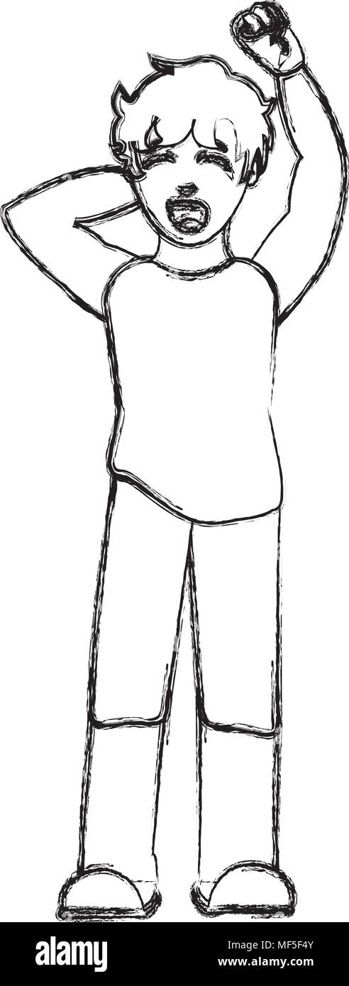 Man waking up Black and White Stock Photos & Images - Alamy