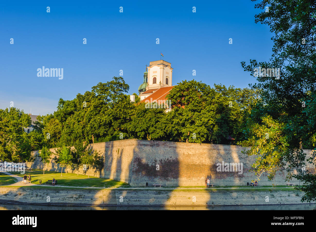 Castle wall of Gyor, HUngary Stock Photo - Alamy