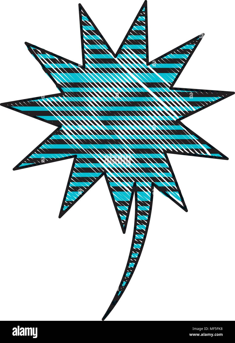 striped burst expression icon over white background, colorful design ...