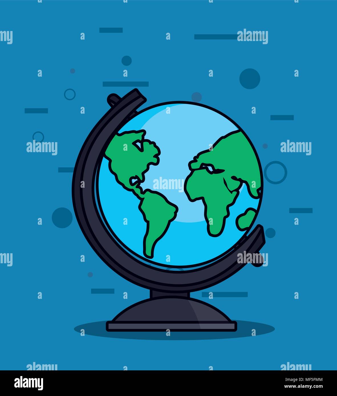 geography tool icon over blue background, colorful design. vector ...