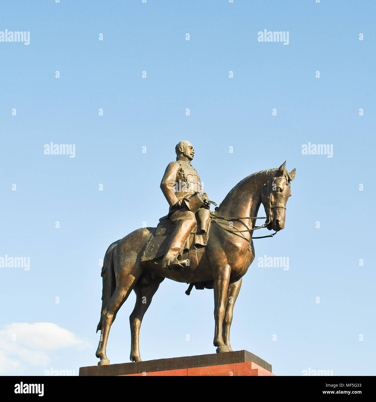 King Istvan on the horse monument in Budapest, Hungary Stock Photo - Alamy
