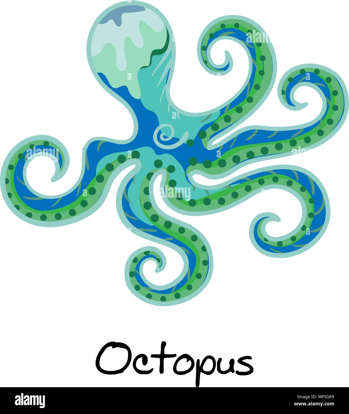 Octopus cartoon hi-res stock photography and images - Alamy