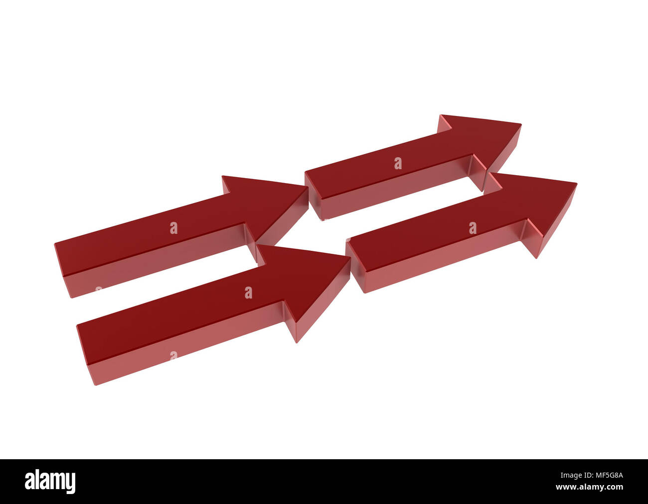 4 way arrow Cut Out Stock Images & Pictures - Alamy