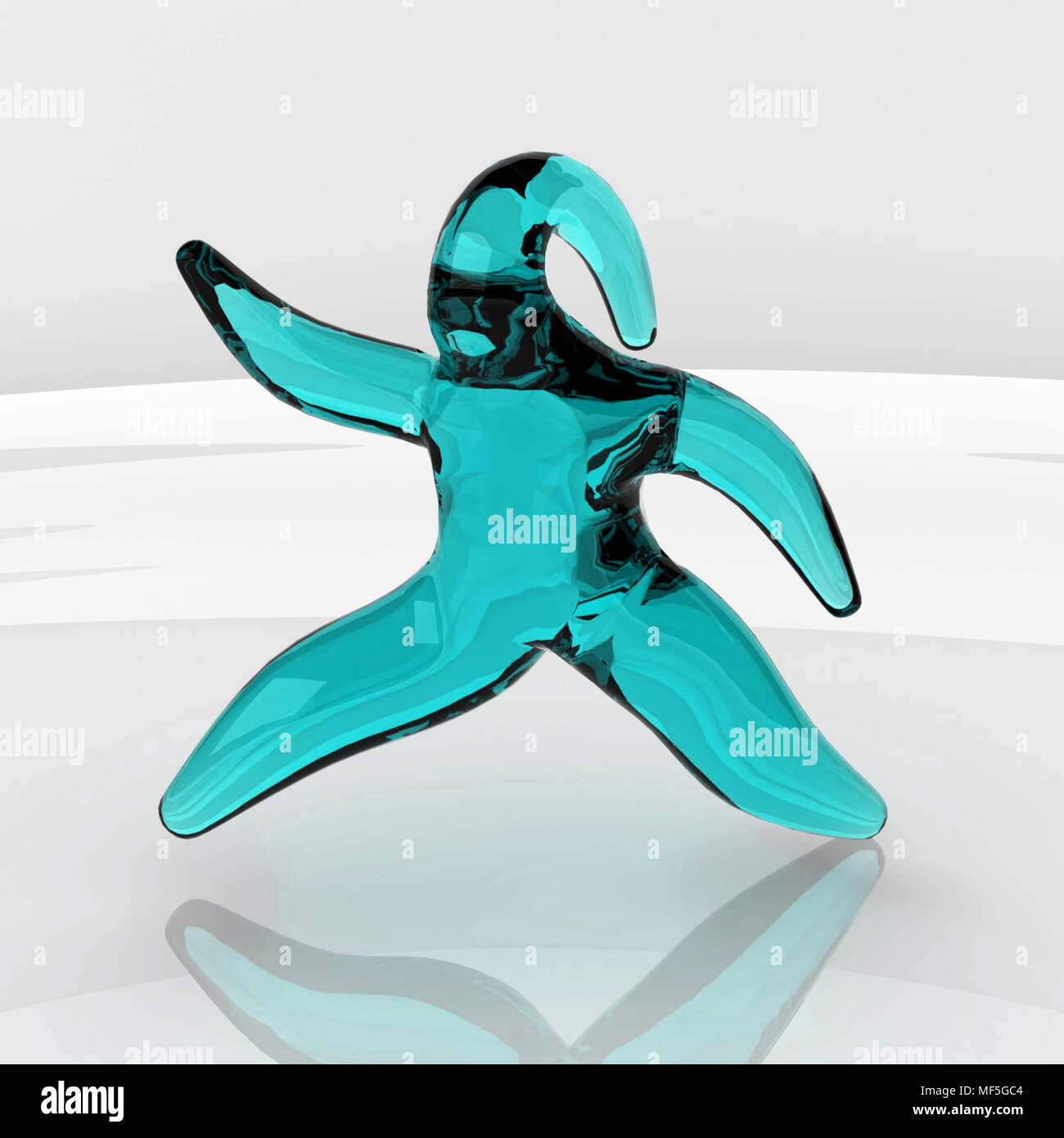 Smooth 3d blob figure, isolated Stock Photo - Alamy