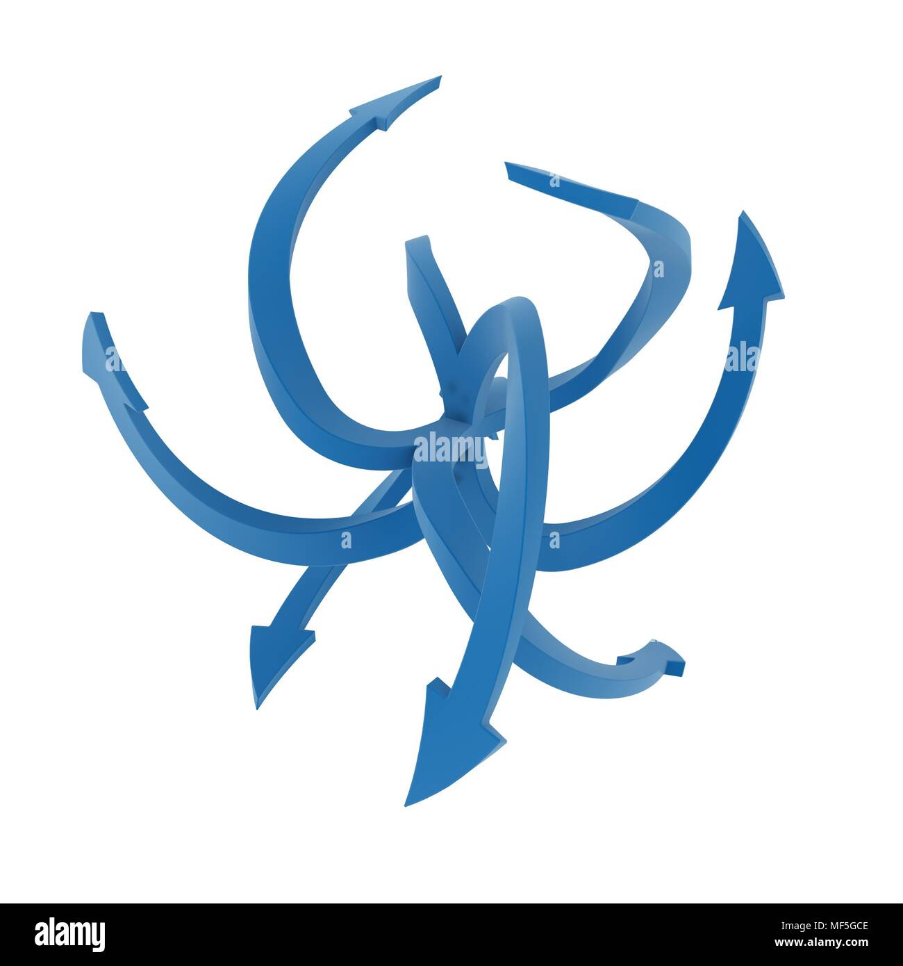 Thin 3d Arrow Shapes, isolated Stock Photo - Alamy