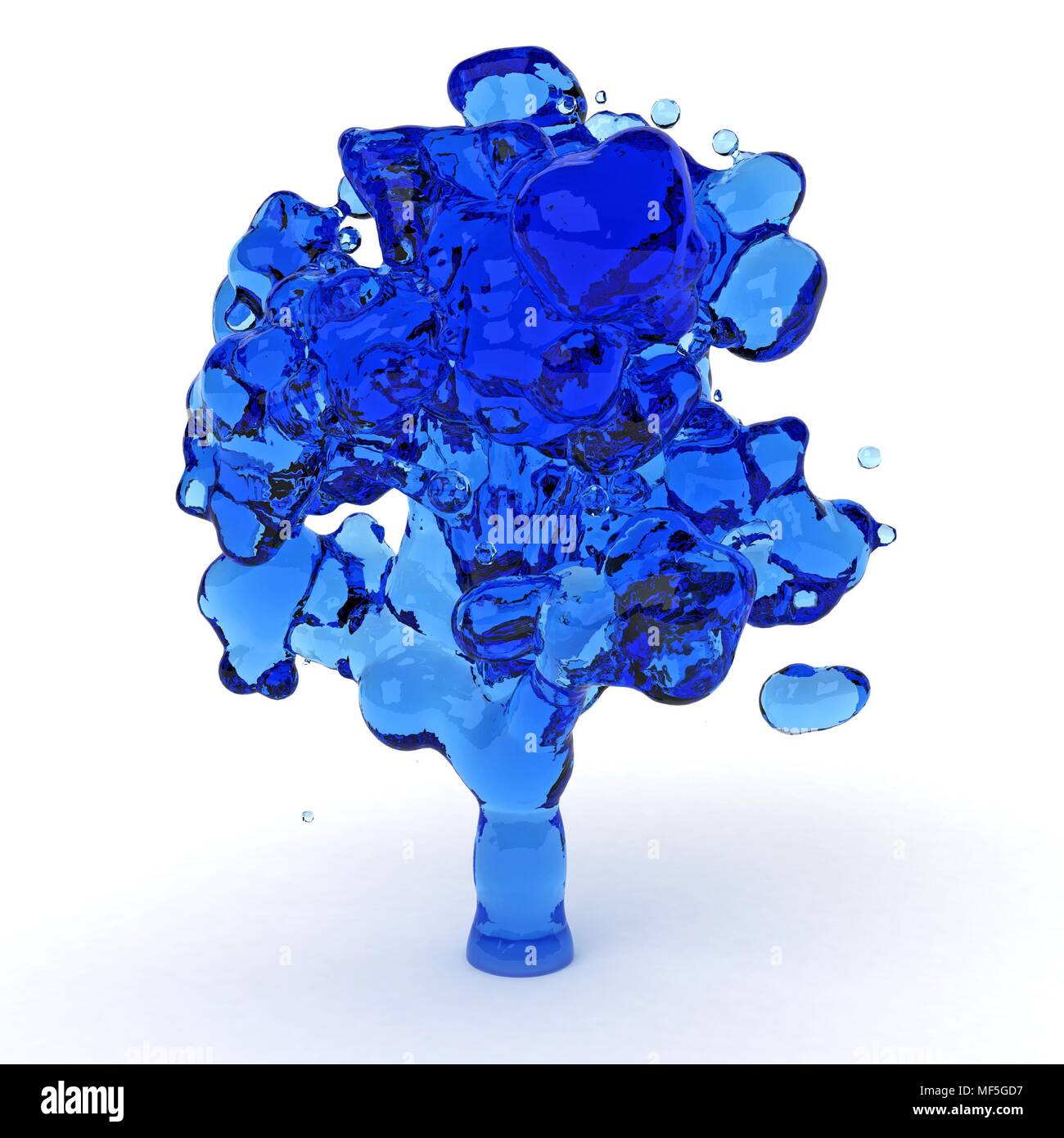 Colored 3d liquid stream, isolated Stock Photo - Alamy