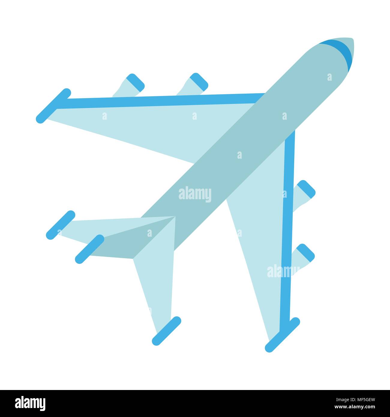 airplane flat icon Stock Vector Image & Art - Alamy