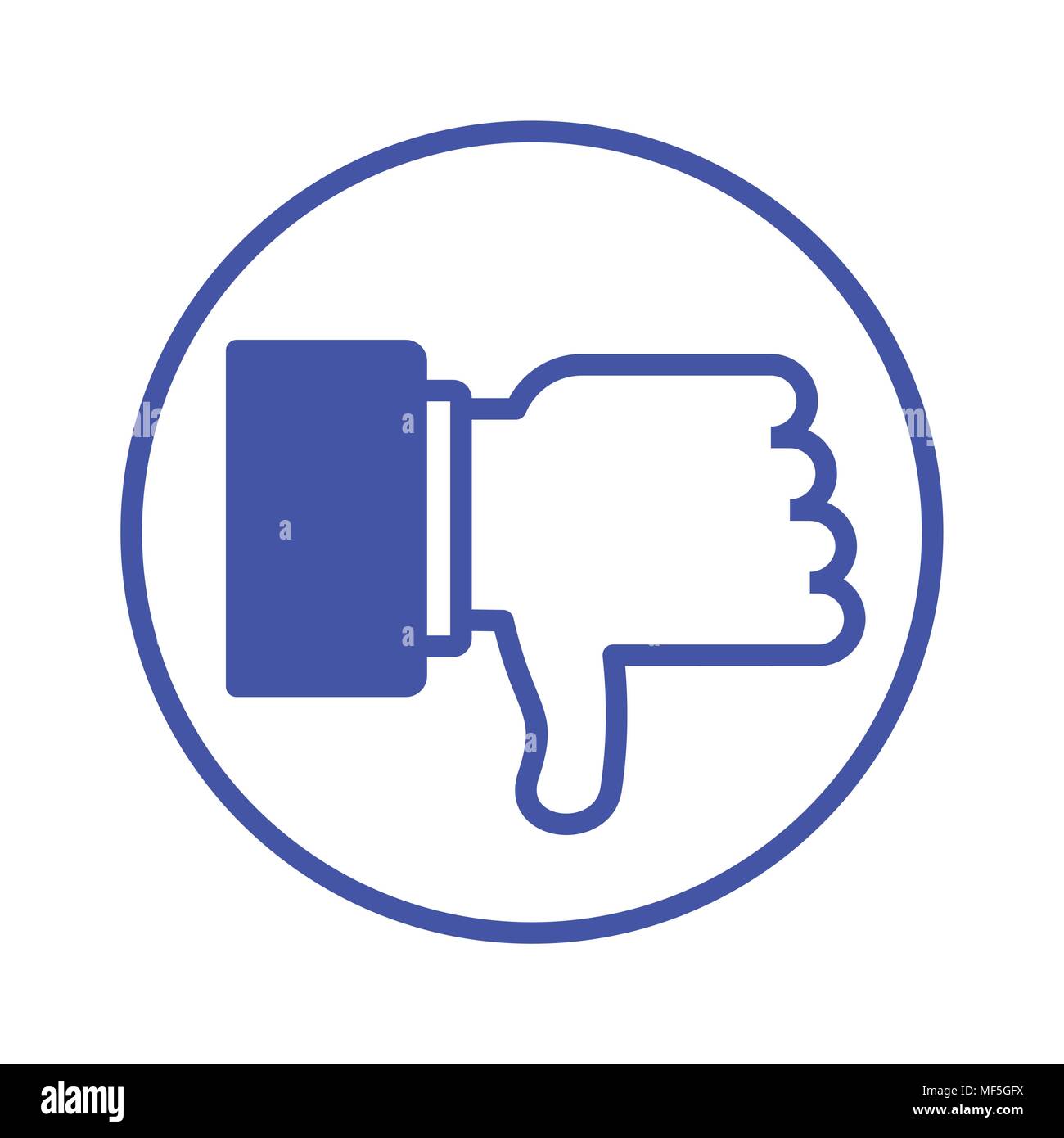 Cancel blue flat design Stock Vector Images - Alamy