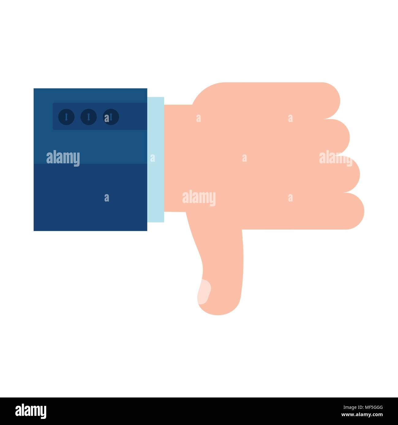 dislike man hand Stock Vector Image & Art - Alamy