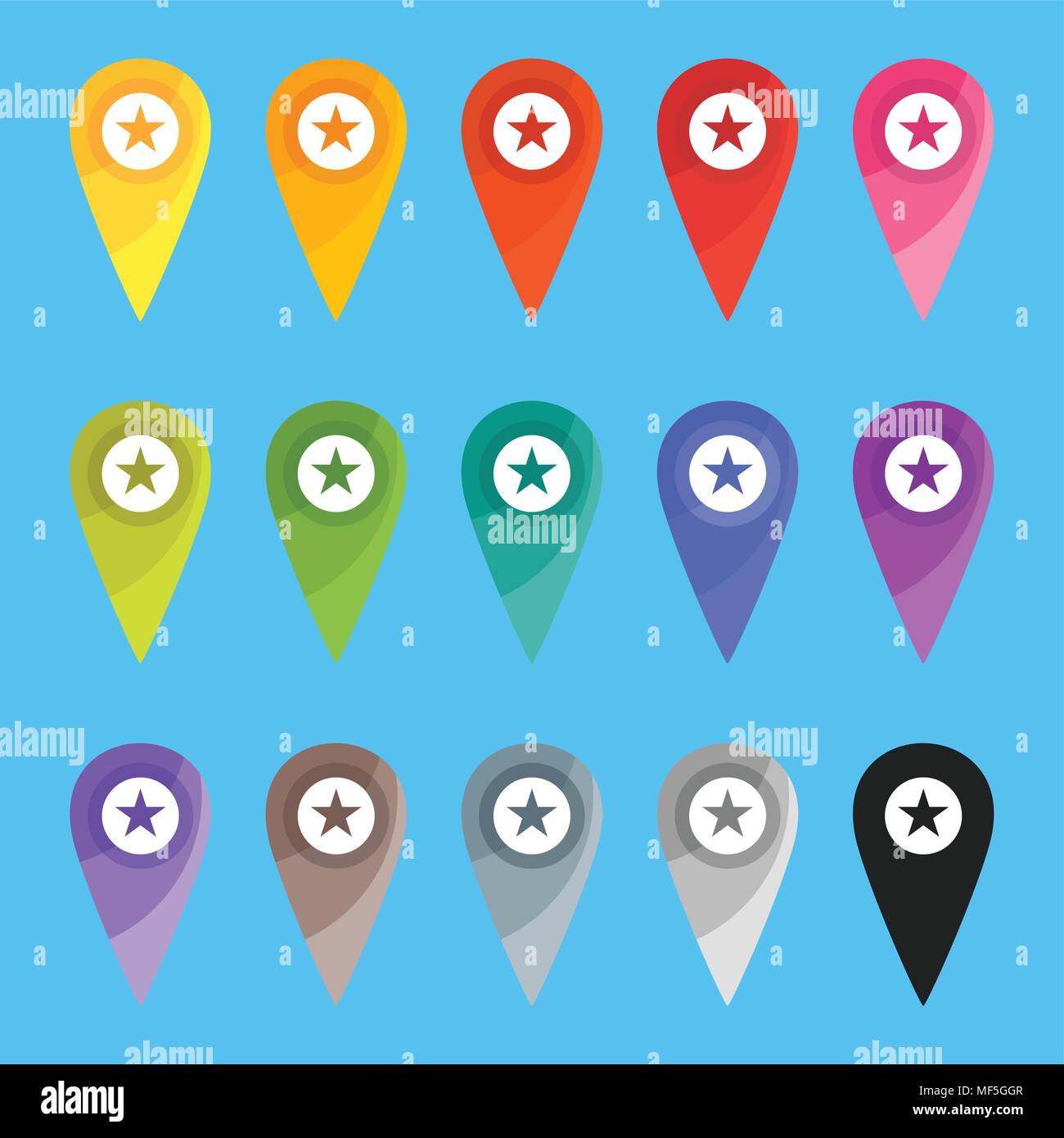 Map pointer on dark background Stock Vector Images - Alamy