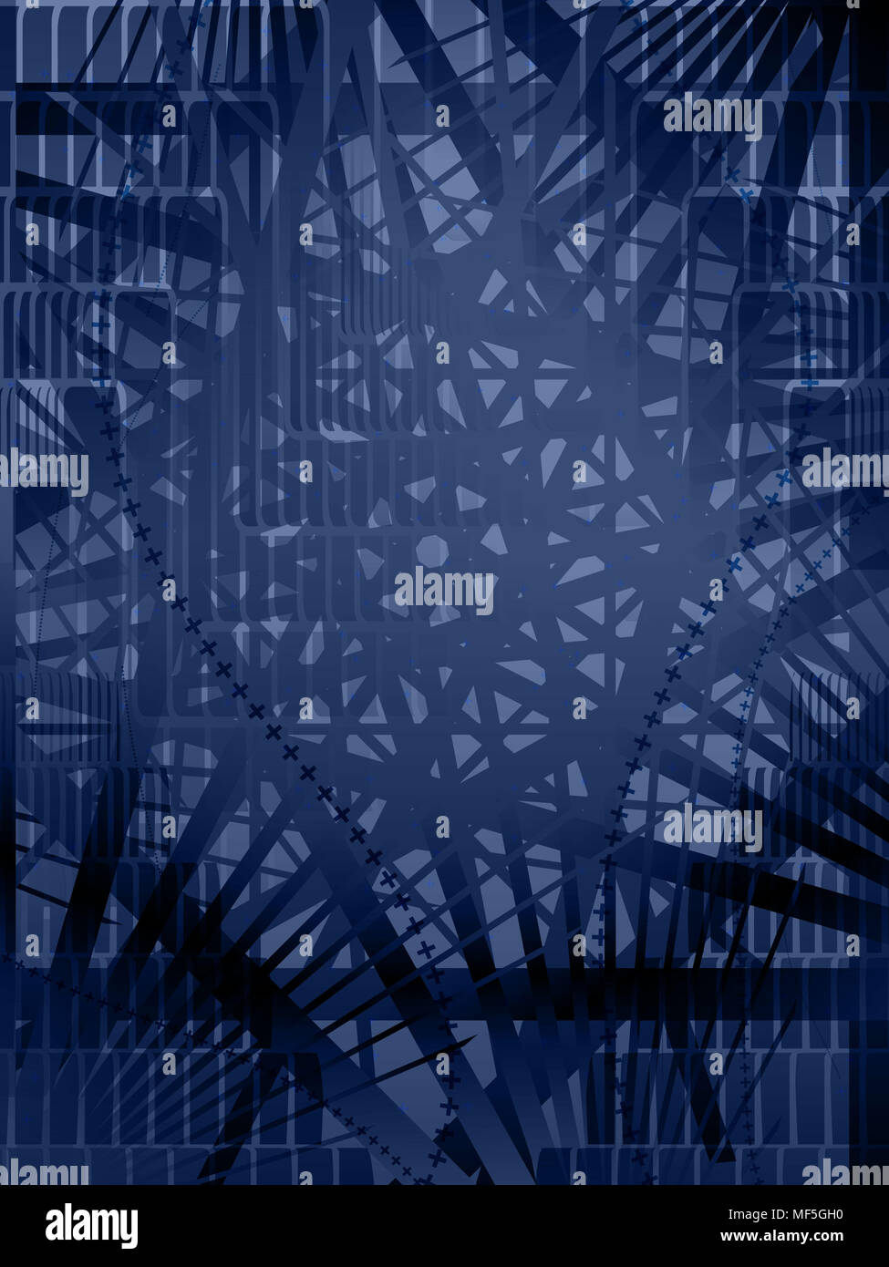 Blue abstract shape overlay background Stock Photo - Alamy