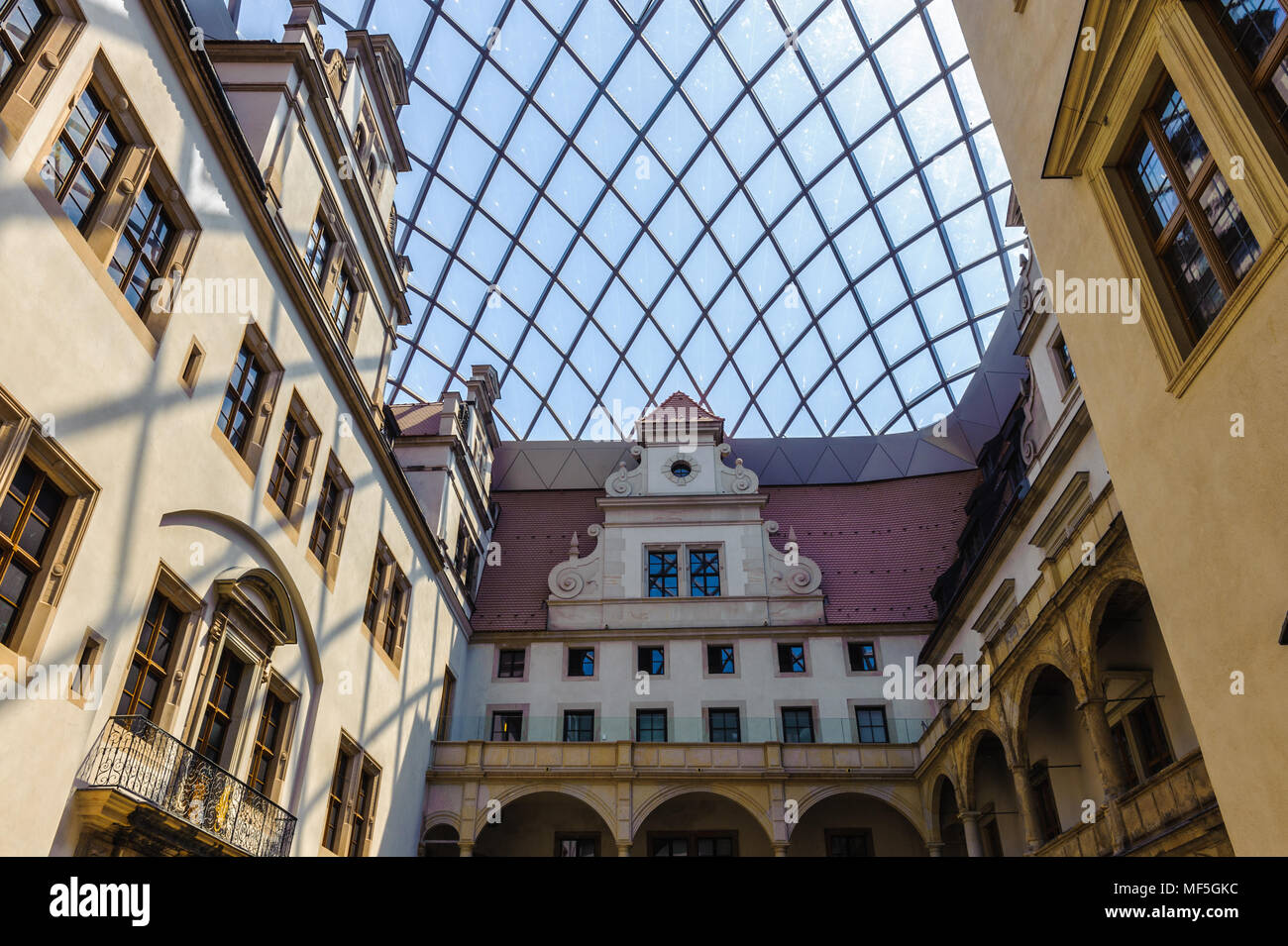 Interior of the Dresden State Art Collections, a cultural institution ...