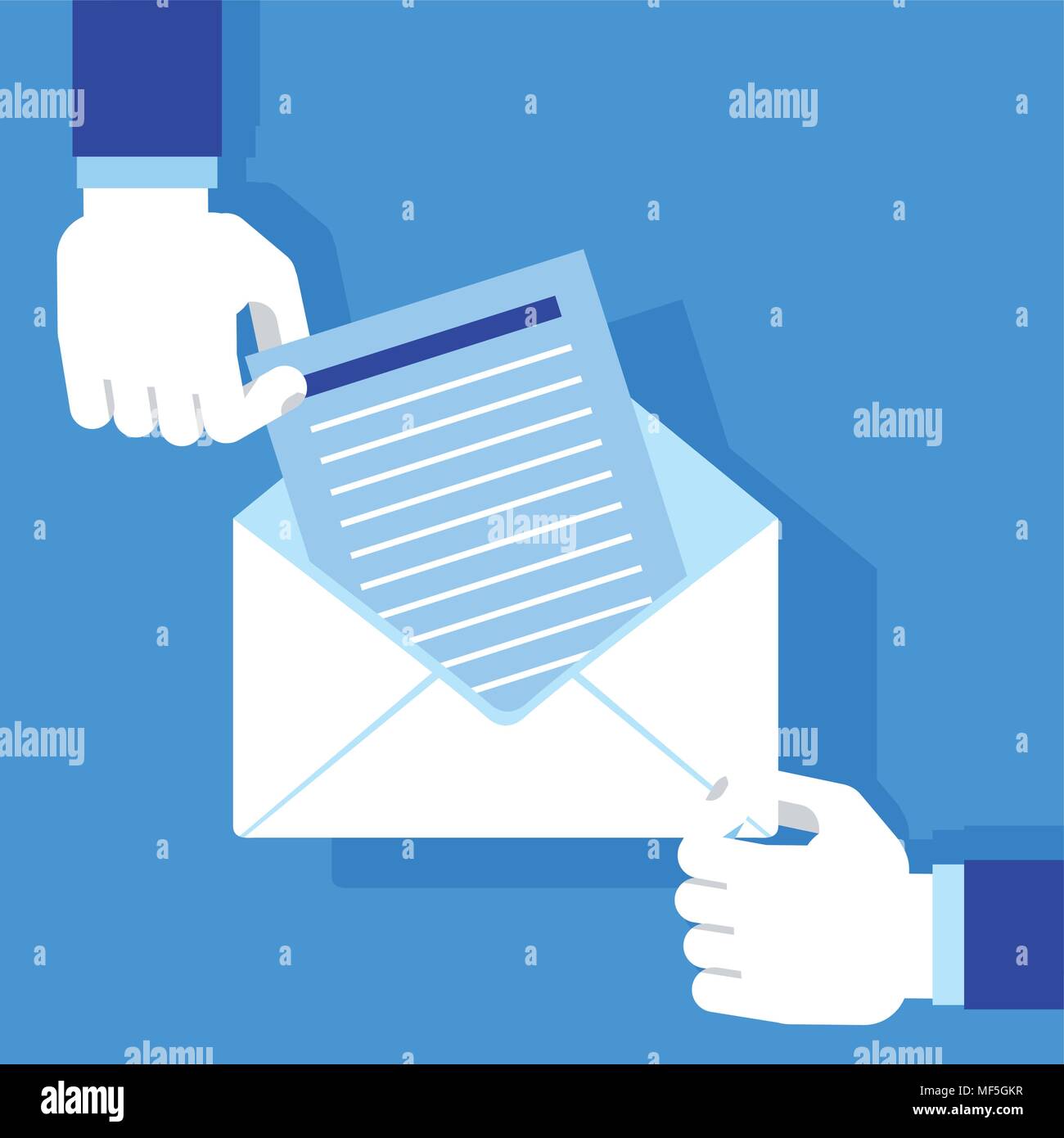 Envelope backdrop Stock Vector Images - Alamy