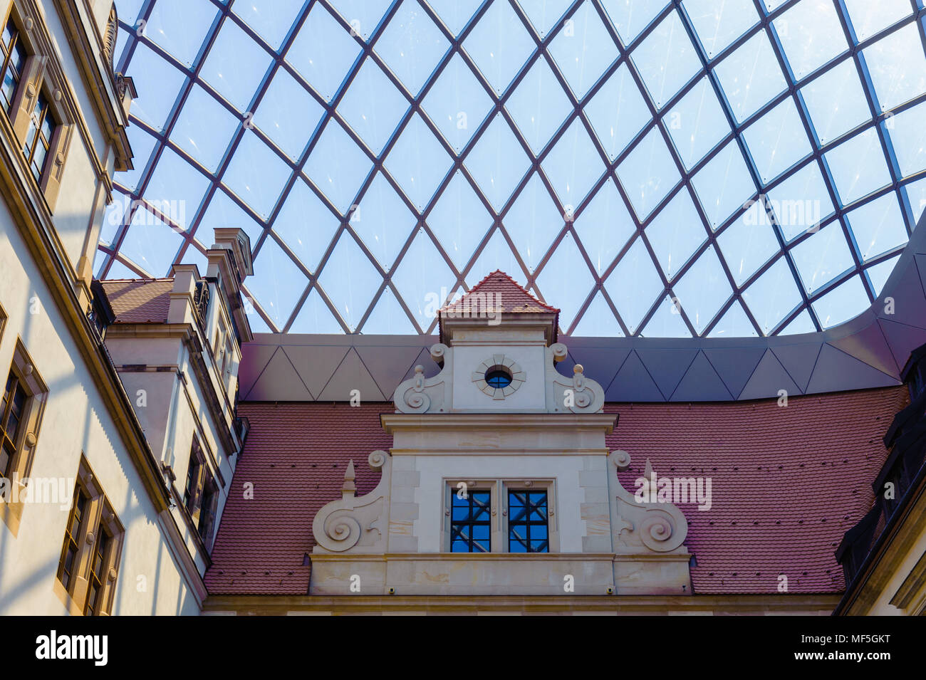Interior of the Dresden State Art Collections, a cultural institution ...