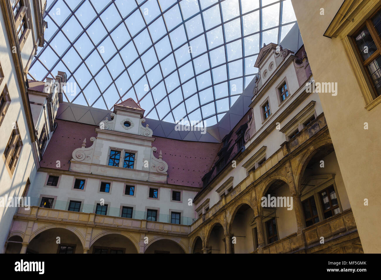 Interior of the Dresden State Art Collections, a cultural institution ...
