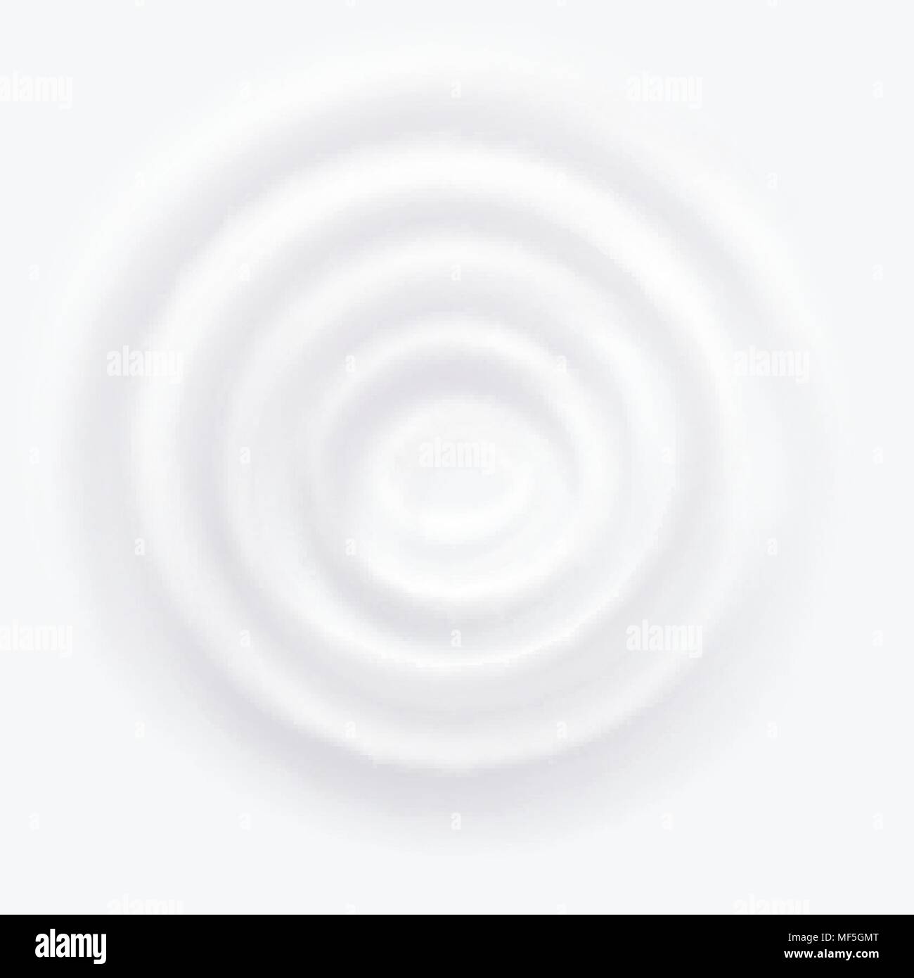 Milk Splash Vector. Cream Clean Circle Waves. Falling Drop. Realistic ...