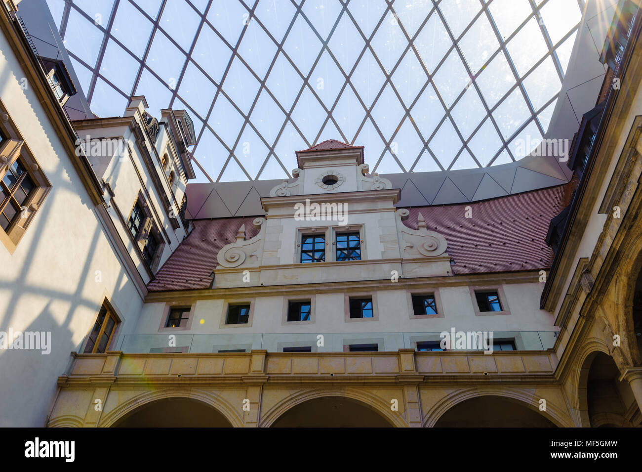 Interior of the Dresden State Art Collections, a cultural institution ...
