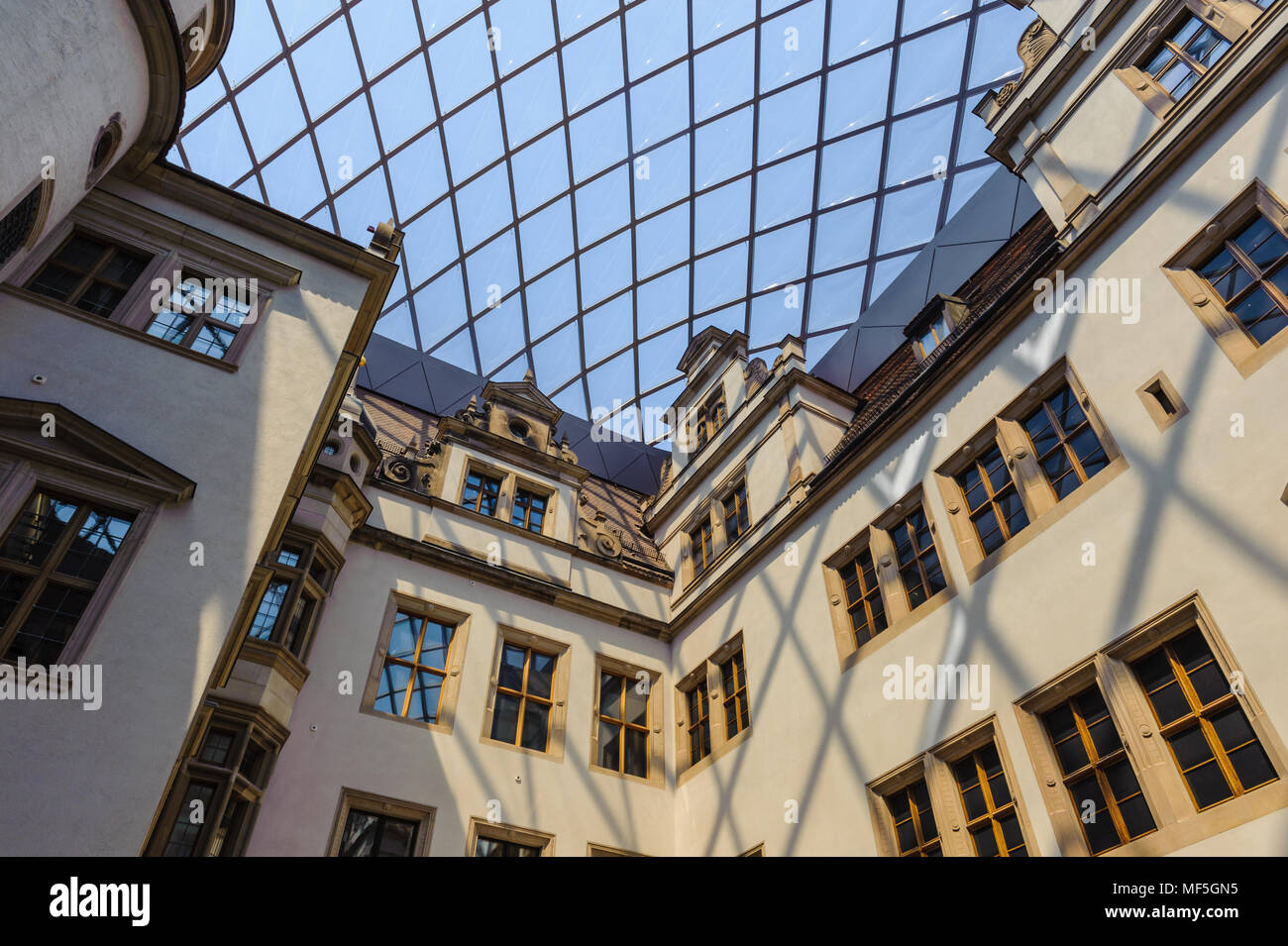 Interior of the Dresden State Art Collections, a cultural institution ...