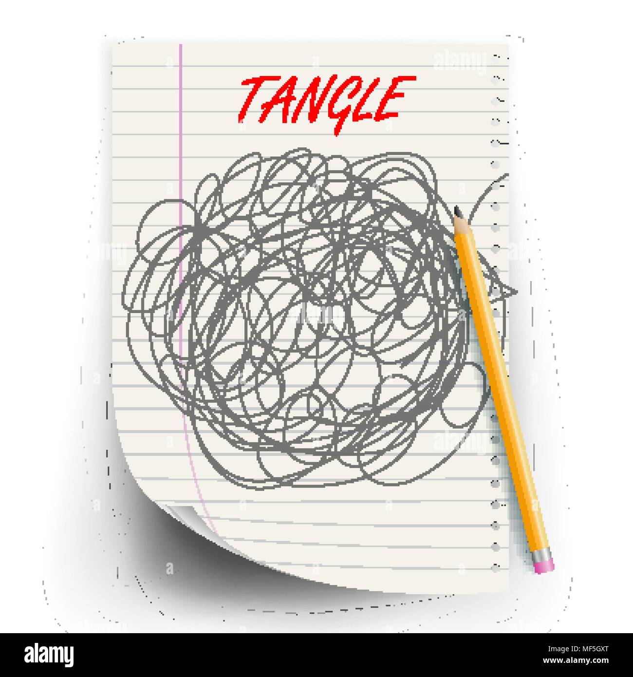 Pencil knot Stock Vector Images - Alamy