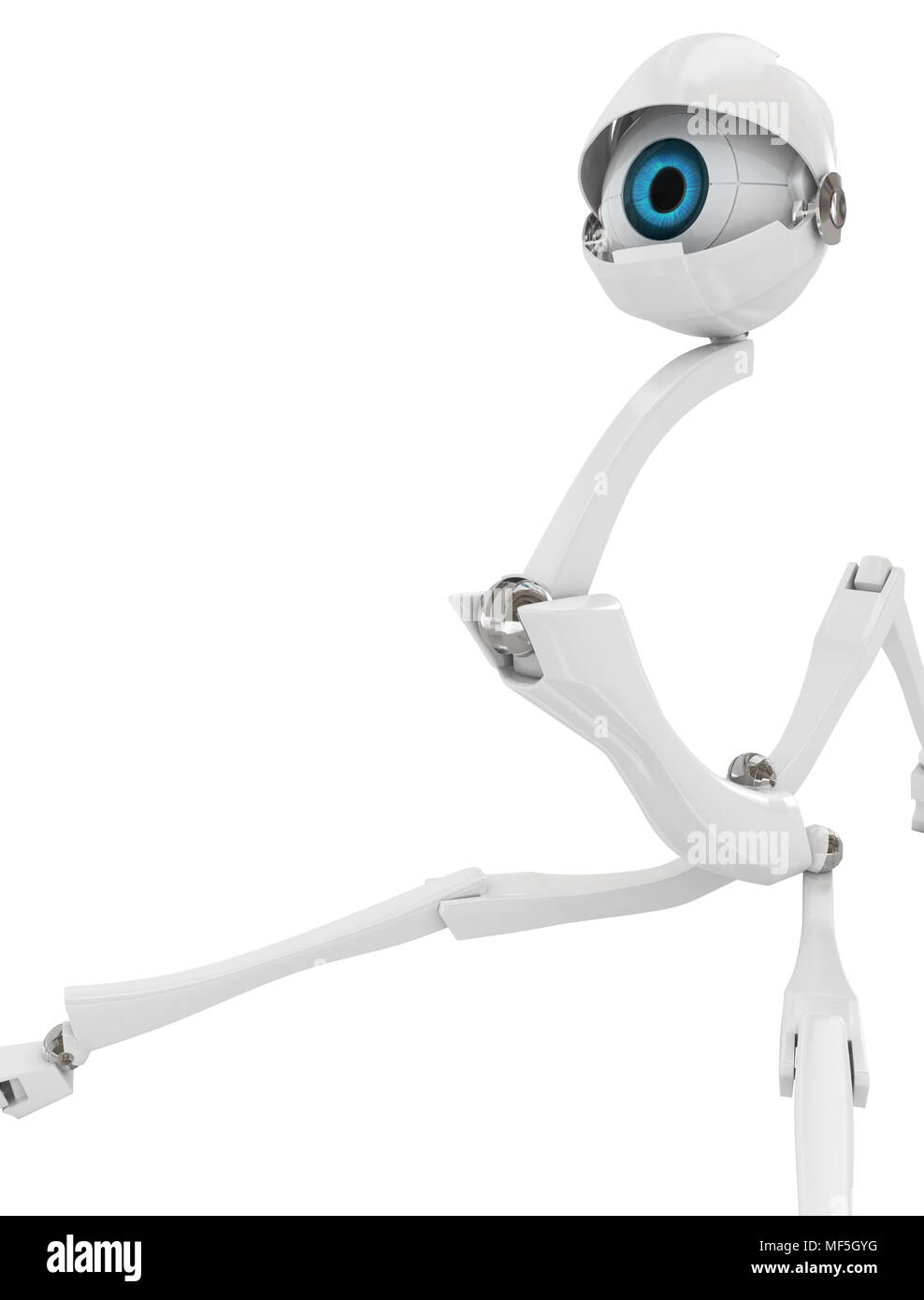 Electronic Eye Robot, 3d, isolated Stock Photo - Alamy