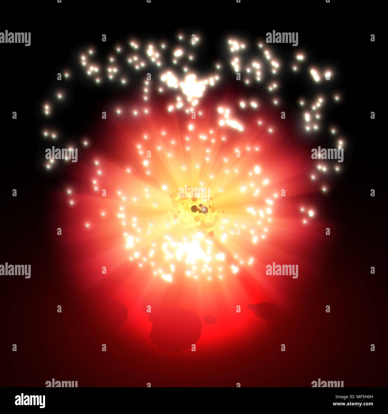Red 3d Explosion Flash, square Stock Photo - Alamy