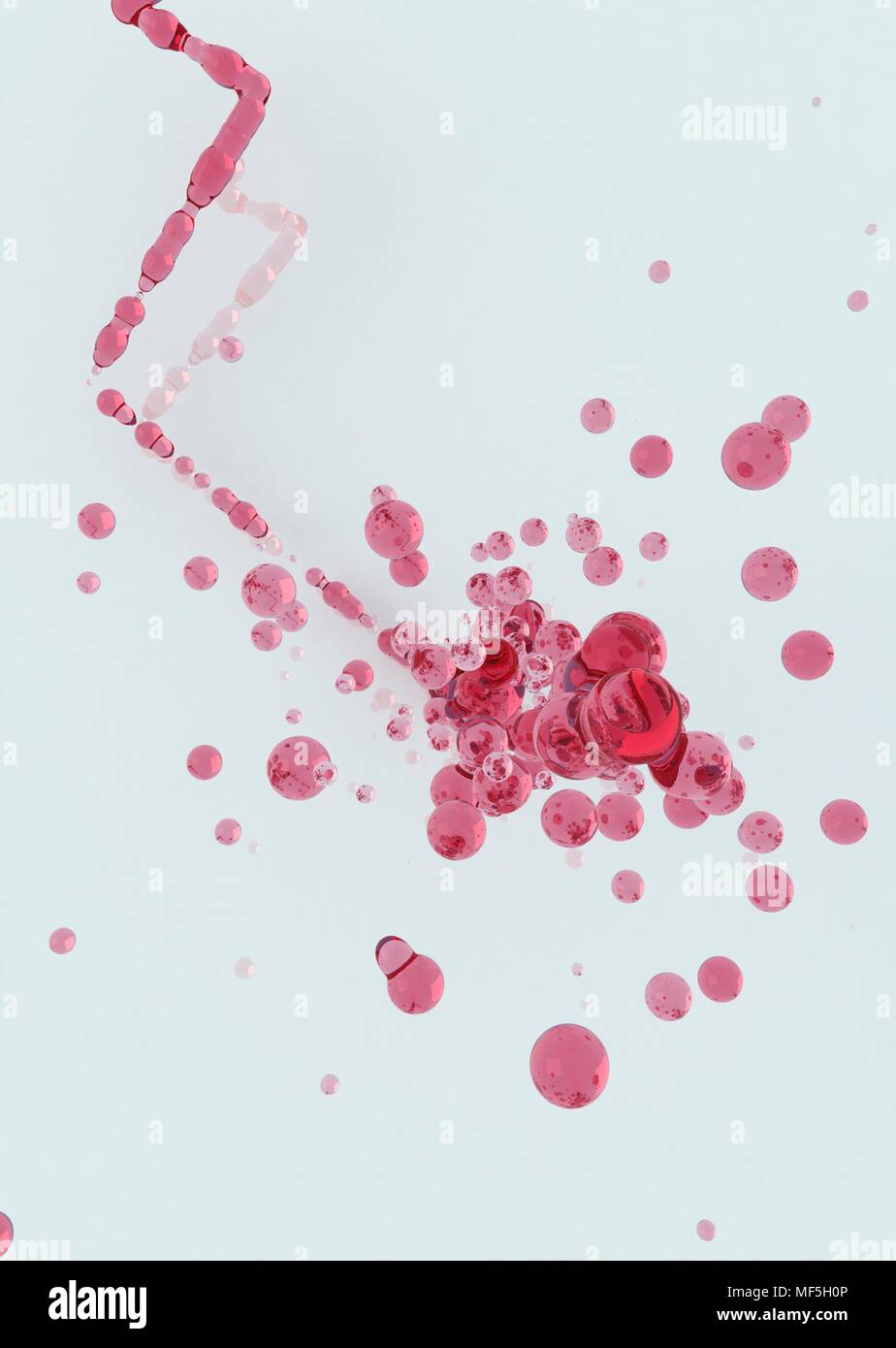 Colored 3d liquid stream background Stock Photo - Alamy