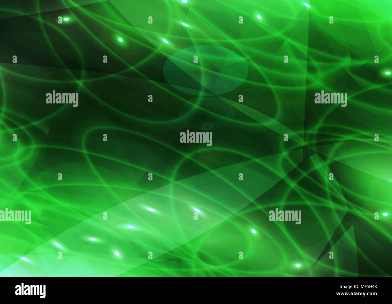 Green light flow background, horizontal alignment Stock Photo - Alamy