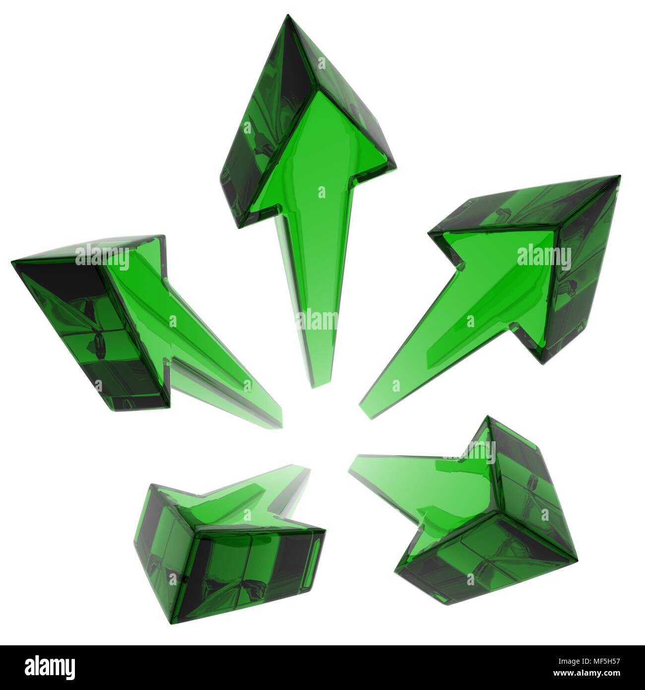 3d target arrows over white hi-res stock photography and images - Alamy