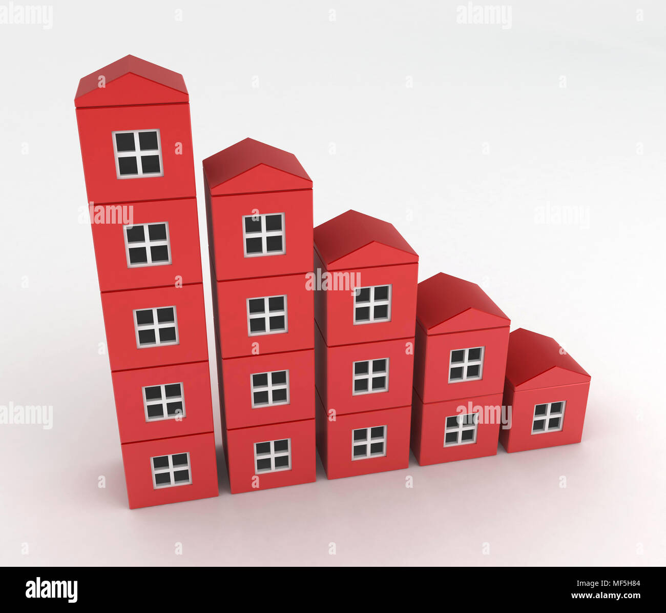 House Chart, over white surface Stock Photo - Alamy