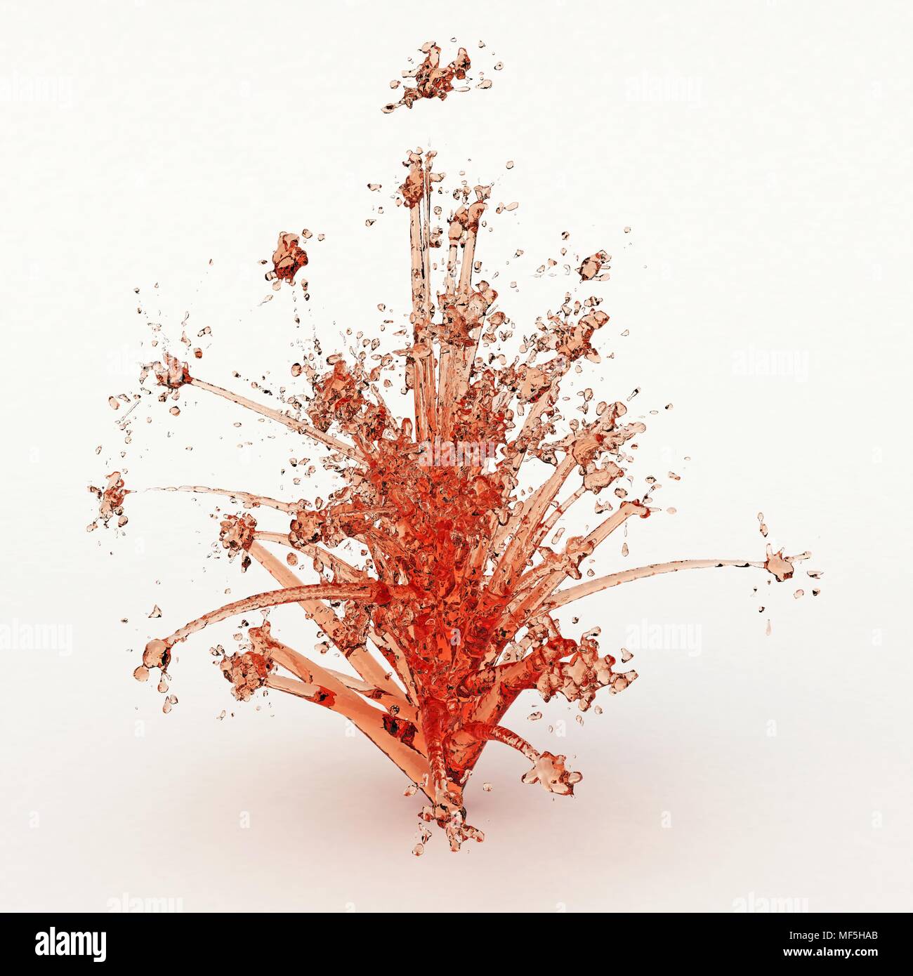 Colored 3d liquid stream, isolated Stock Photo - Alamy