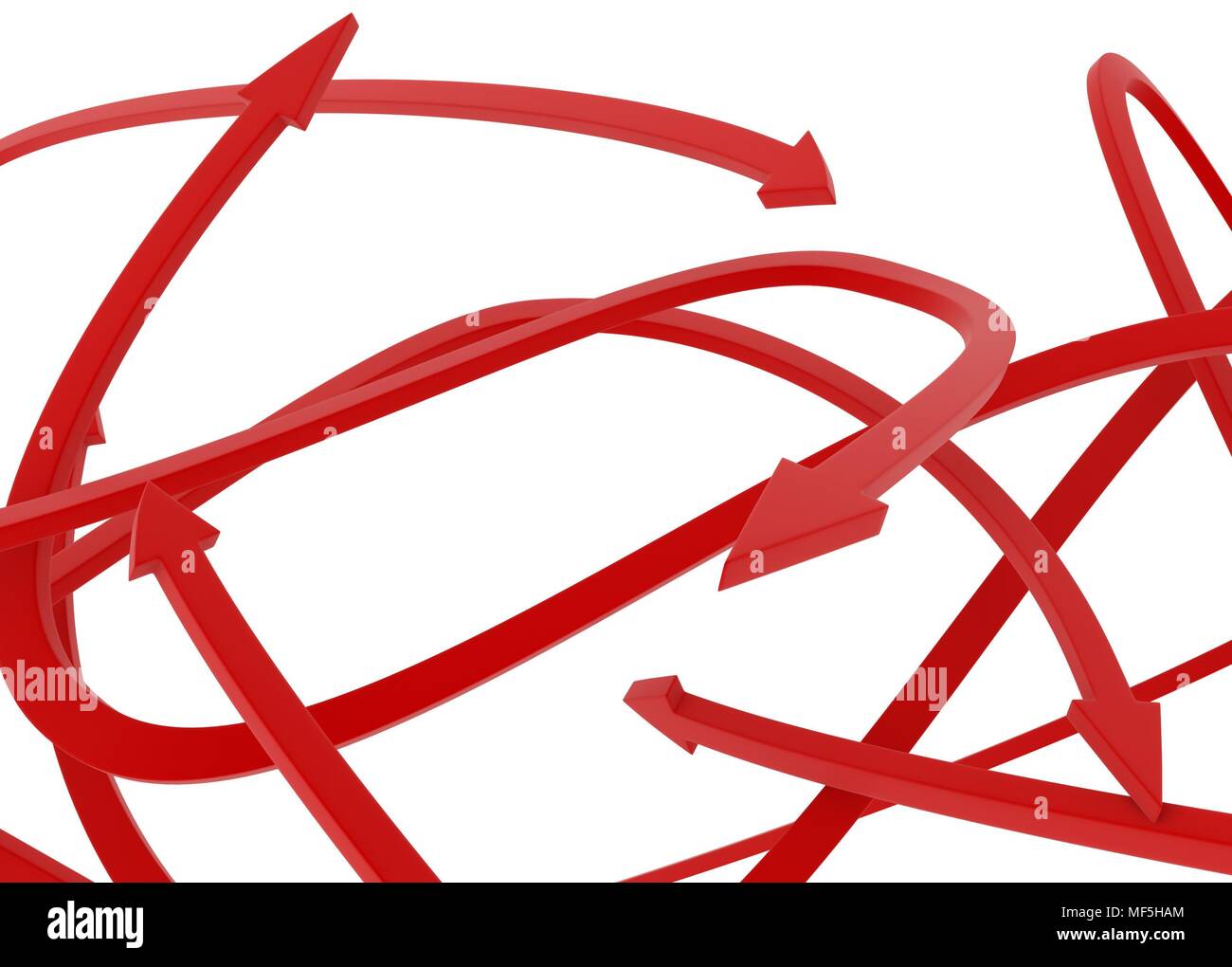 Thin 3d Arrow Shapes, isolated Stock Photo - Alamy