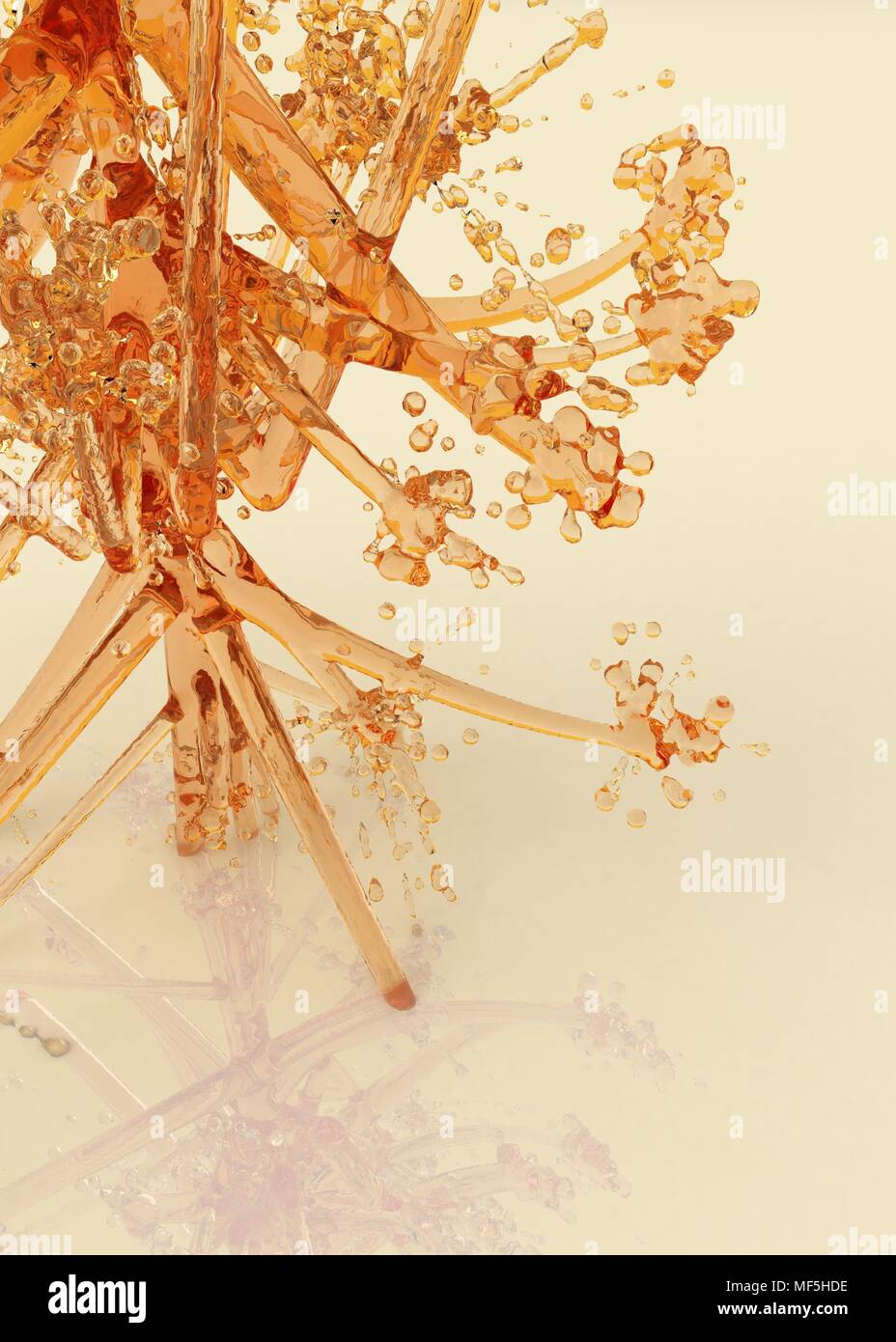 Colored 3d liquid stream background Stock Photo - Alamy