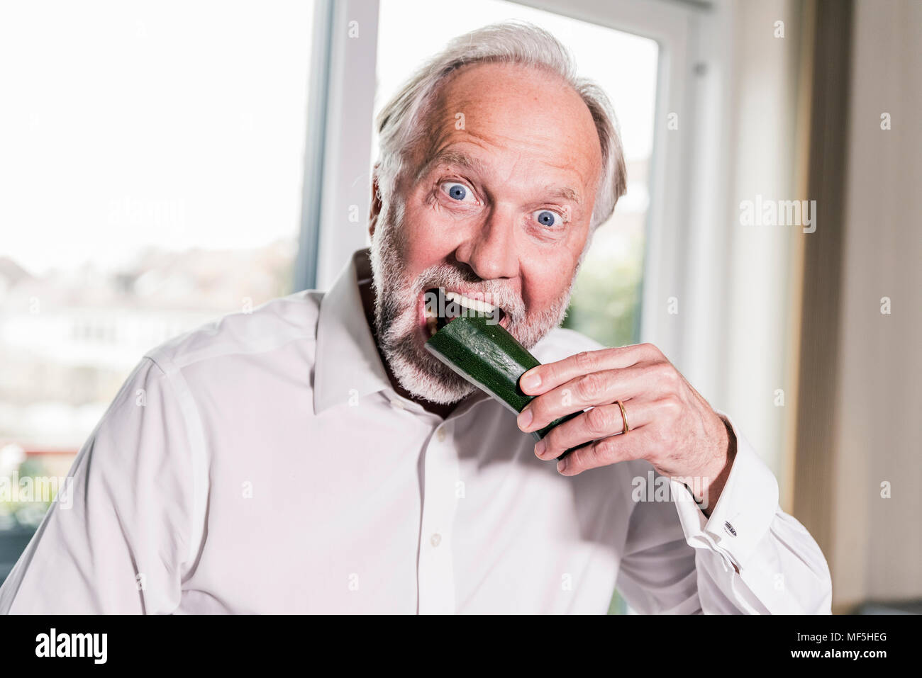 Mature man pulling faces hi-res stock photography and images - Alamy