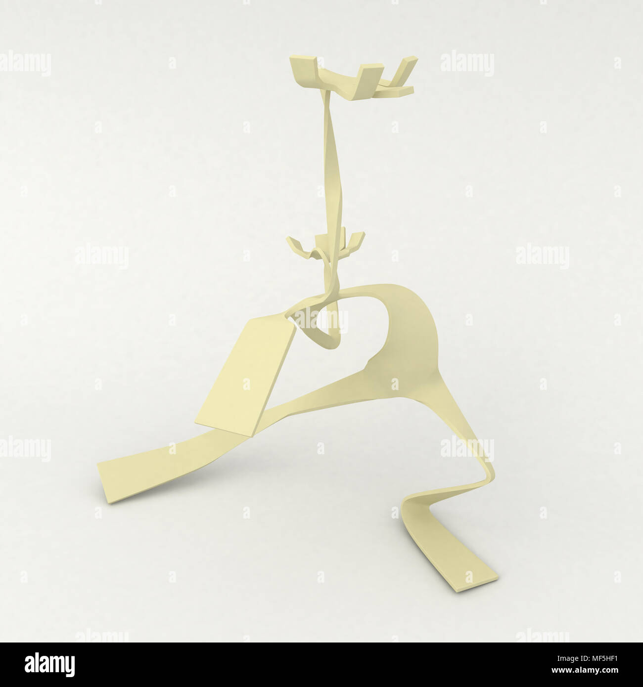 Flat 3d cartoon figure, isolated Stock Photo - Alamy