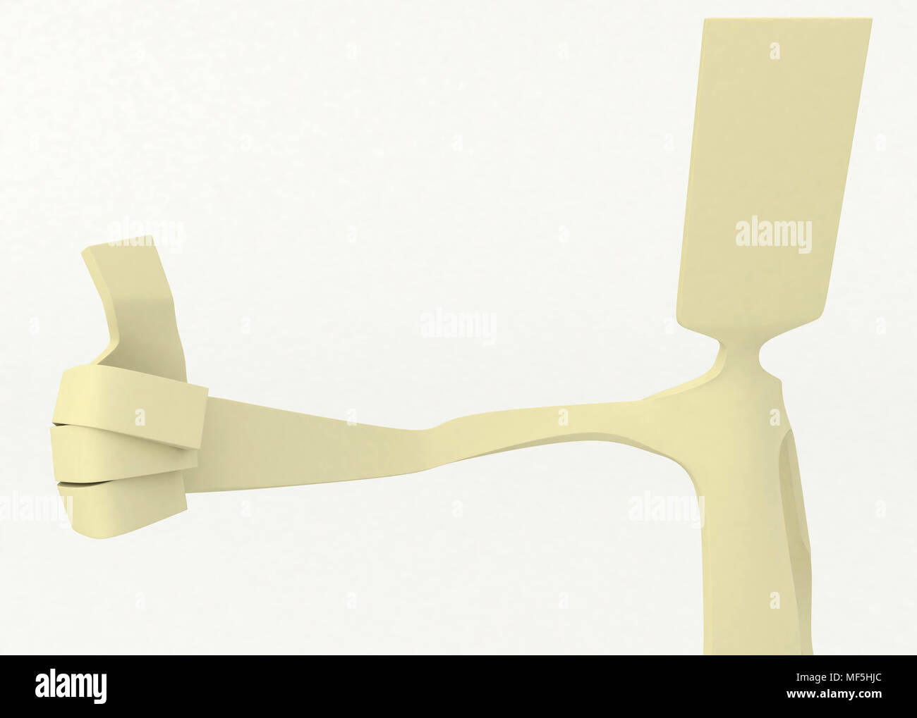Flat 3d cartoon figure, isolated Stock Photo - Alamy