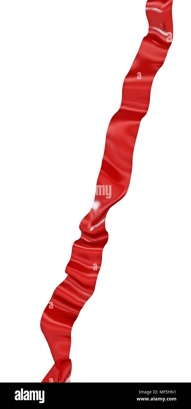 Vertical Red 3d Ribbon, isolated Stock Photo - Alamy