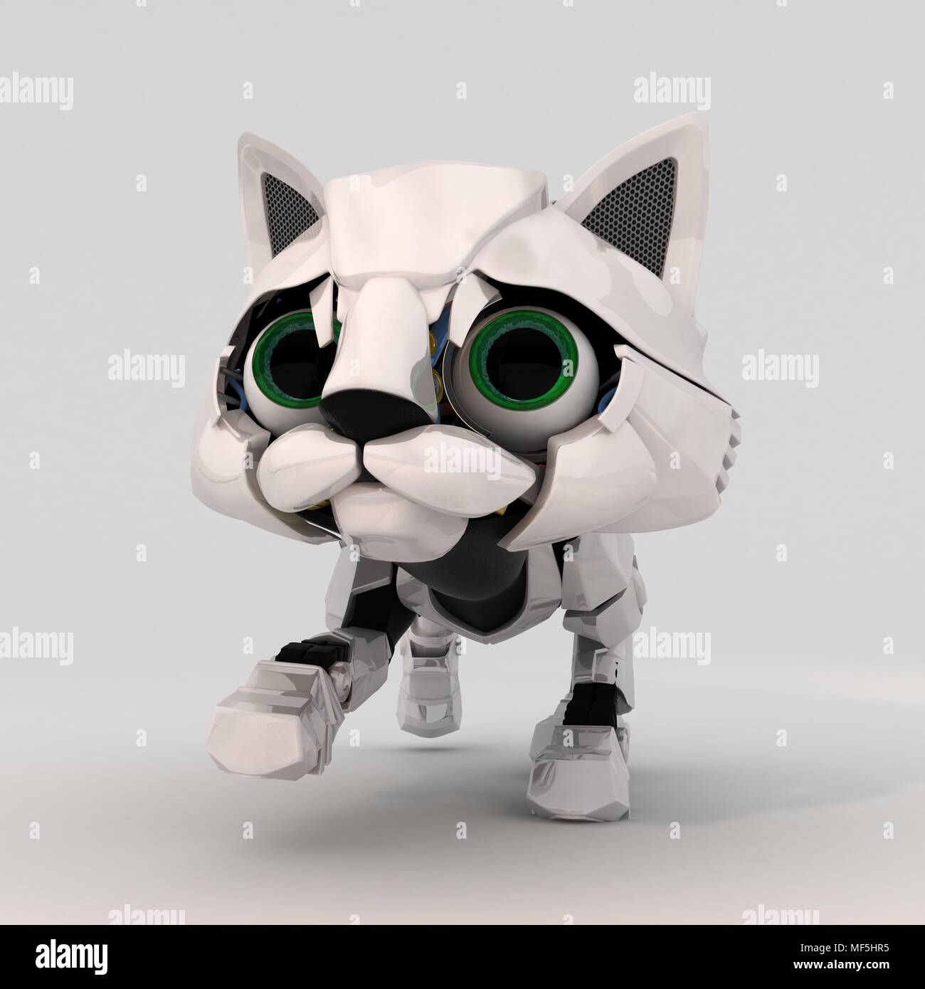 Small Robotic Kitten Model, 3d Stock Photo - Alamy