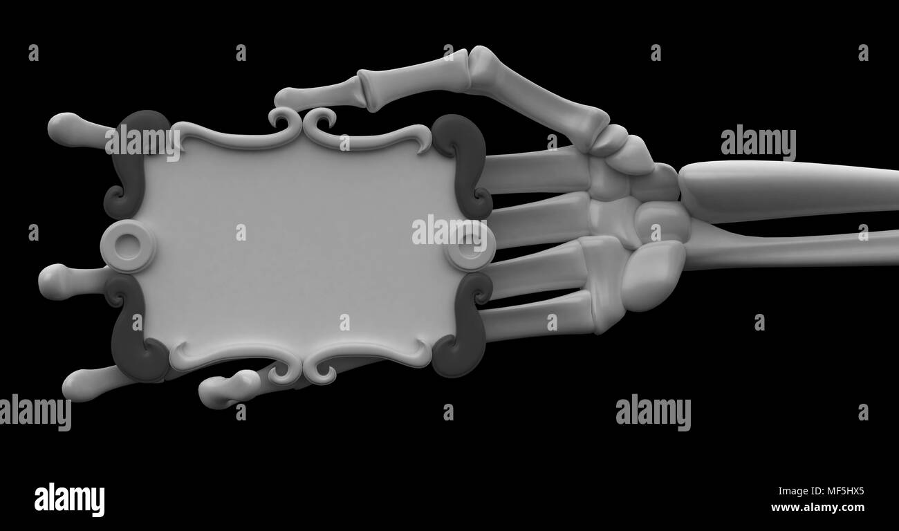 3d skeletal arm, over white Stock Photo - Alamy