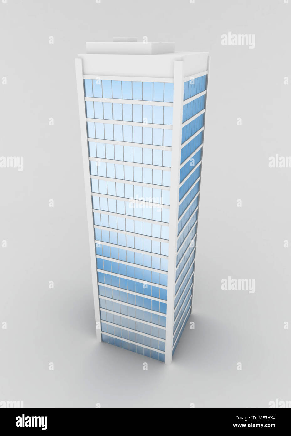 Isolated 3d skyscraper model, vertical Stock Photo - Alamy