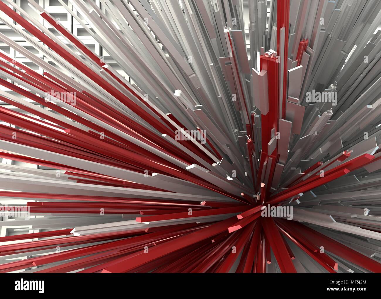 Abstract 3d geometric splash, horizontal Stock Photo - Alamy