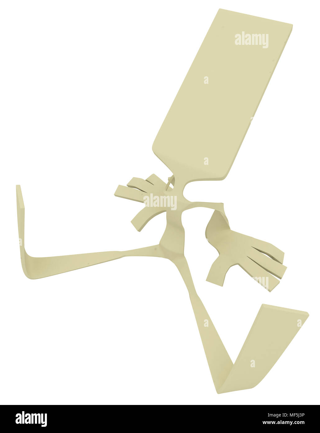 Flat 3d cartoon figure, isolated Stock Photo - Alamy