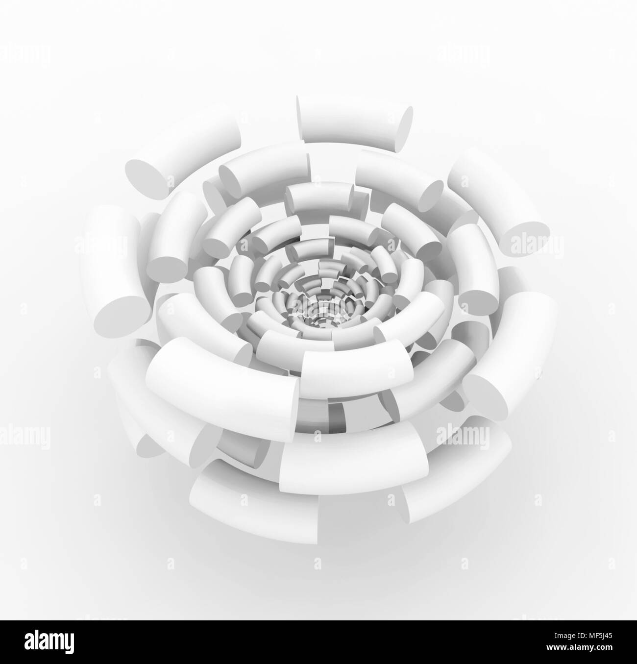 Torus abstract shape geometry 3d illustration, horizontal Stock Photo ...