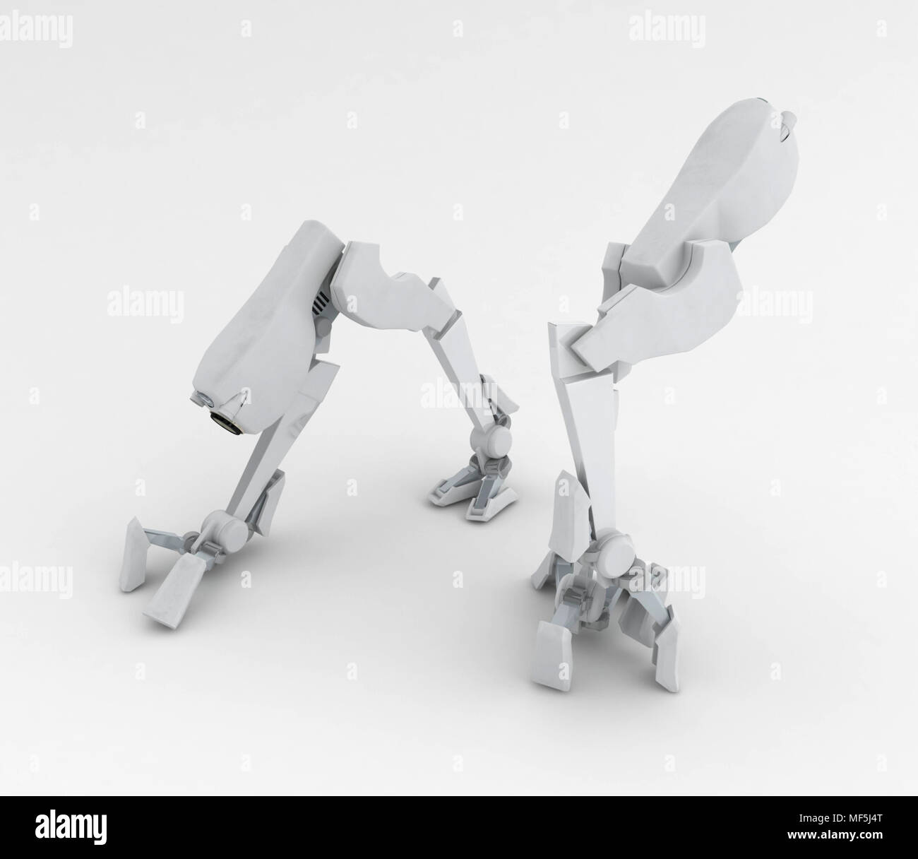 Small 3d Walker Robot, isolated Stock Photo - Alamy