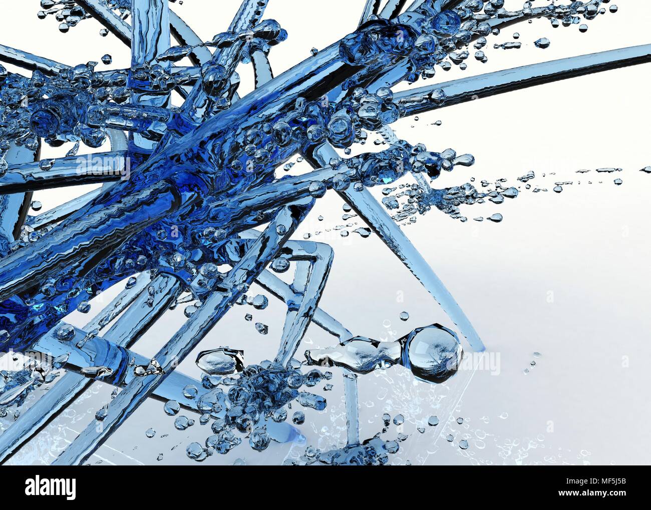 Colored 3d liquid stream background Stock Photo - Alamy